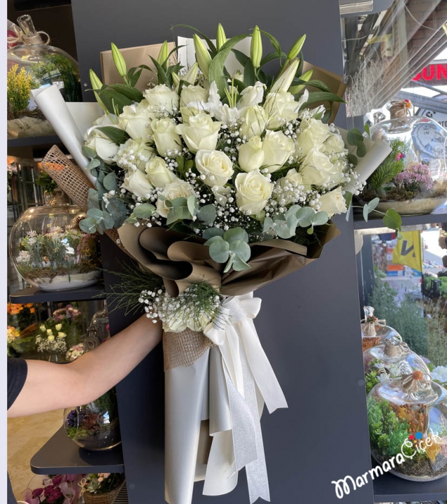 Gül Buket, Lilyum Gül Buket, Nişan Buketi, İsteme Çiçeği